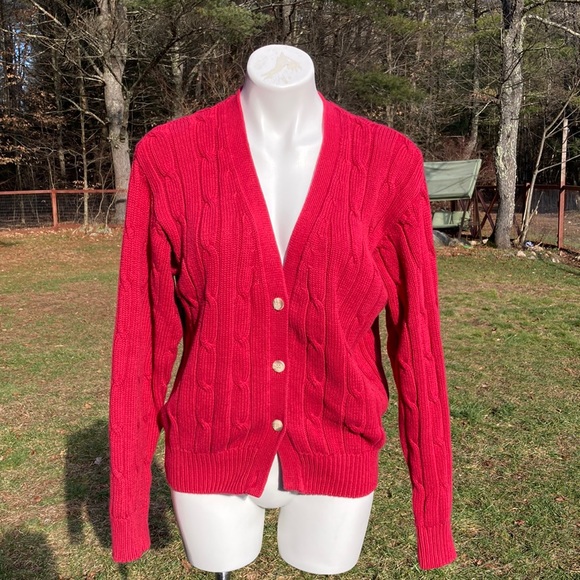 James River Traders | Sweaters | Vintage All Cotton Heavy True Cable ...